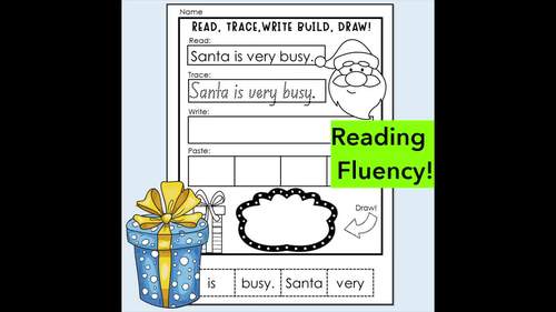 Christmas Cut and Paste Build Sentences December Morning Work | TPT