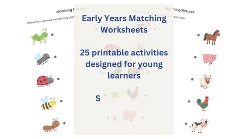 Matching Pictures | Early Years Matching Worksheets | 25 Printable ...