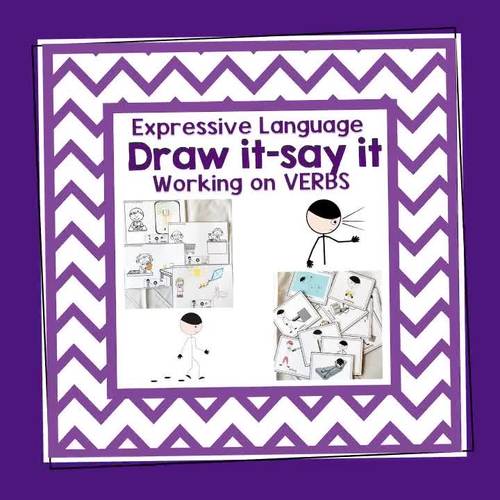 Working with Verbs - Draw it and Say it by Speech Concepts | TPT