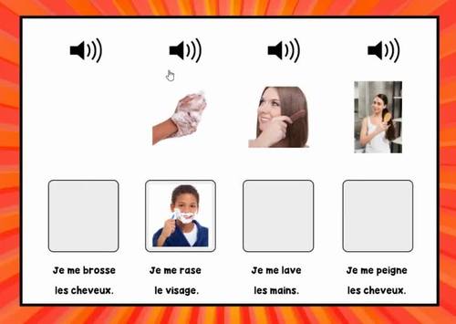 French Reflexive Verbs Boom Cards French Reflexives Writing Digital ...