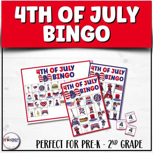 4th of July Bingo Game | Patriotic Bingo Activity | Independence Day ...