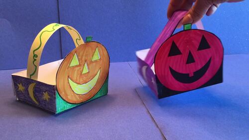 Halloween Basket - Halloween STEM Activity - Craft by Ideas for ...