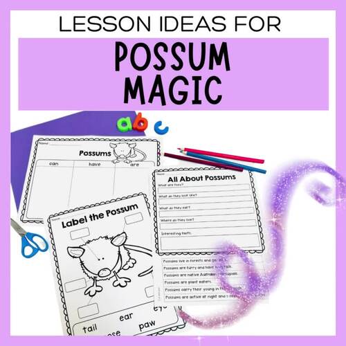Possum Magic Worksheets & Activities | Australian Animal Writing ...