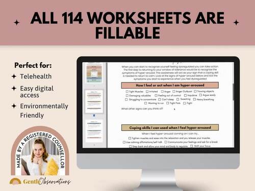 Trauma Therapy Bundle | Crisis Therapy Worksheets | Coping Skill Cards ...