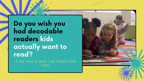 SATPIN Decodable Reader Kindergarten Phonics Decodables Guided Reading