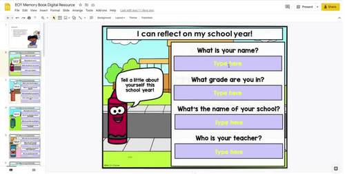 End of Year Memory Book Digital Activity | Distance Learning by Mrs Ds ...