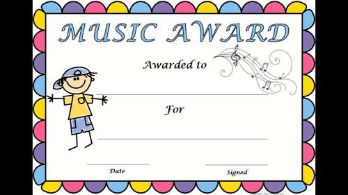 Music End of Year Certificates by Nessa's Music Printables | TPT