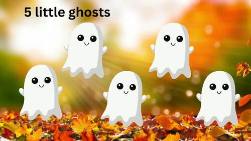 5 Little Ghosts Story for the Preschool Classroom - Google Slides ...