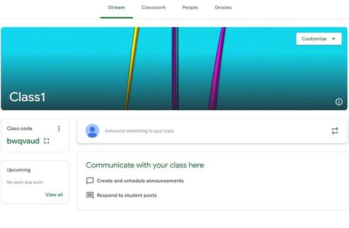 Animated Google Classroom Headers (Light Streaks) Banners - Distance ...