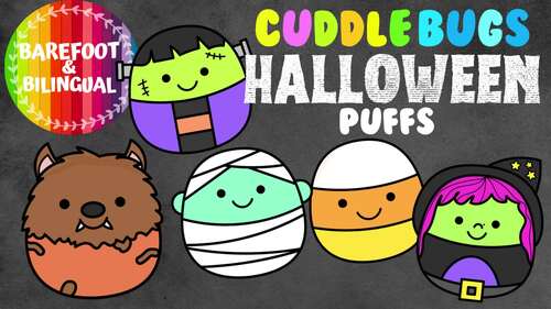 Halloween Puffs Clipart - Cuddlebugs Collection Halloween Clipart