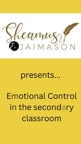 Executive Functioning Poster: Emotional Control in the classroom