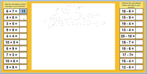 Romantic Dance Silhouette Addition and Subtraction to 20 Pixel Art