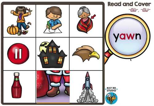 Christmas Vowel Diphthong Boom Cards Games | AU AW OU OW OO OI OY