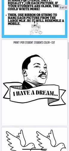 Martin Luther King Jr. Writing Activity and Craft for MLK Jr. Day
