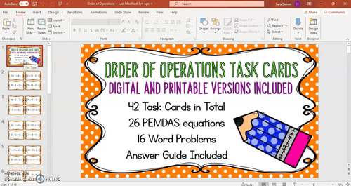 Order of Operations - Task Cards - Digital and Printable by The Virtual ...