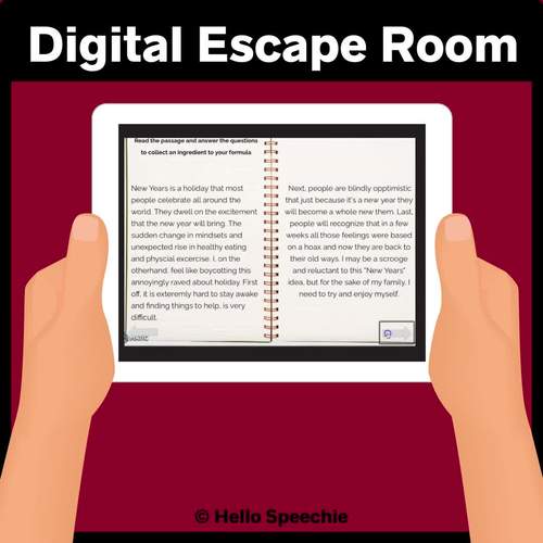 Digital Escape Room 7th and 8th Grade Escaping Sandman NYE by Hello ...