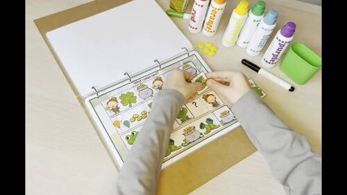 St Patricks Day Busy Book Printable Toddler Learning Binder / Activity Book