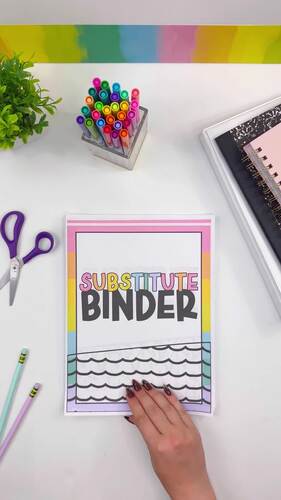 Editable Sub Binder Forms And Templates by Teaching The Tinies | TPT