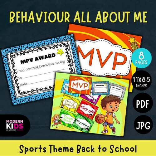 Behavior All about Me Sports Theme Back to School by ModernKids ...