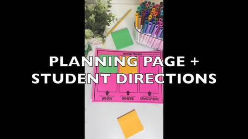 3D Setting Activity for any text, Story Elements by Amelia Capotosta