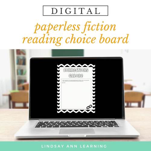 Digital Reading Novel Study & Literature Circles Choice Board | TPT