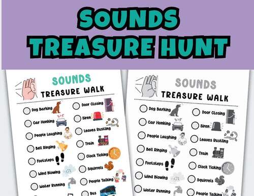 Engaging Sound Treasure Hunt Interactive Activity Outdoor Learning 2nd ...