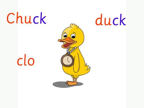 /ck/ Chuck Duck Phase 2 phonics by Groovy Phonics | TPT