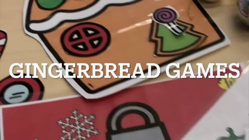 Gingerbread Games for Preschool by Speechie Trish | TPT
