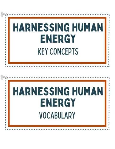 Amplify Science: Unit 1 Harnessing Human Energy Focus Wall by Sanvilla ...