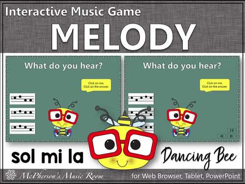 Solfege | Sol Mi La Interactive Melody Game {Dancing Bee} by Linda ...