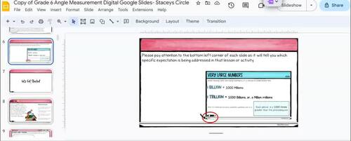 Grade 6 Angle Measurement NEW Ontario Math DIGITAL Google Slides