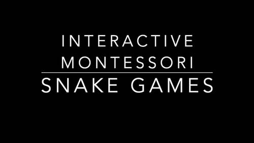 Interactive Montessori Snake Games by Montessori Tails | TPT
