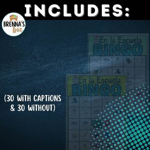 Spanish En la Escuela BINGO - School Vocabulary Game and Powerpoint ...