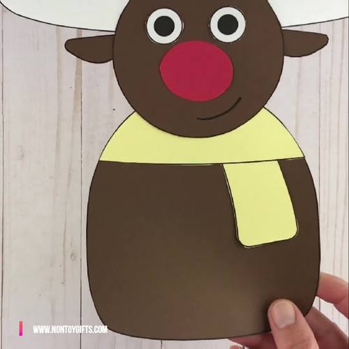 Reindeer Craft - Christmas Reindeer by Non-Toy Gifts | TpT
