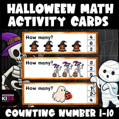 HALLOWEEN MATH ACTIVITY - Counting objects to 10 by ModernKids ...