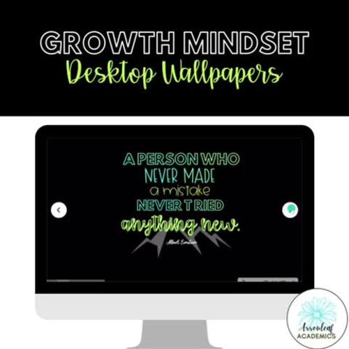 Growth Mindset Desktop Wallpapers | State Testing Motivation | TPT