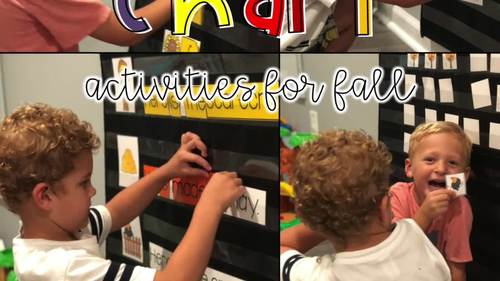 Pocket Chart Activities for Fall by Kim Adsit by Kim Adsit | TPT