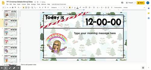 Distance Learning Editable Christmas Tree Slides POWERPOINT or GOOGLE ...