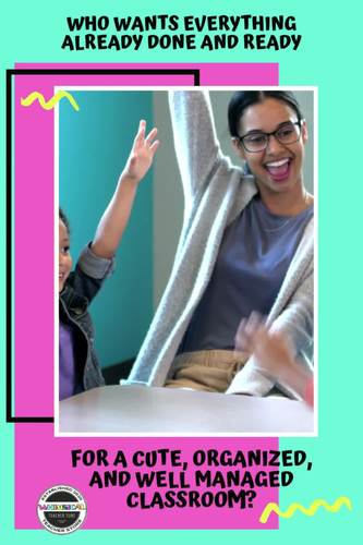 Black and White with Brights Classroom Starter Kit | TpT