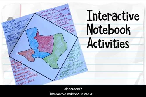 Regions of Texas Interactive Notebook - Texas History - 4th Grade TX ...