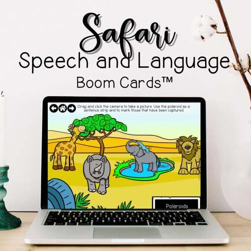 Safari Animals Speech and Language Activities No Prep Speech Therapy ...