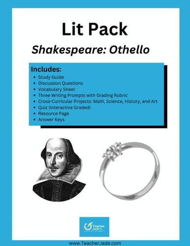 Literature Packet: Shakespeare's "King Lear" by TeacherJade | TPT