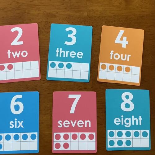 Ten Frames Cards, Learn to Count, Busy Bags, Task Box, Montessori ...