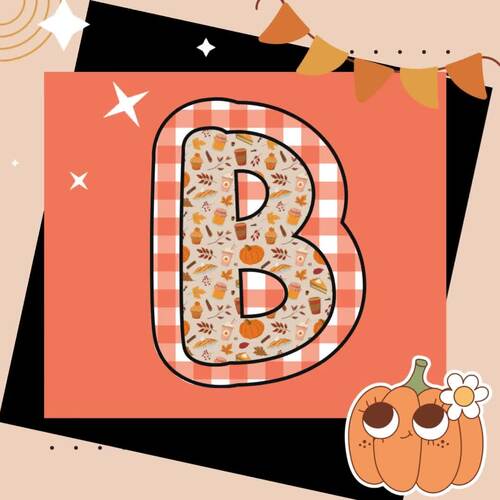 Pumpkin Spice Bulletin Board Letters Autumn Fall Decor by ...