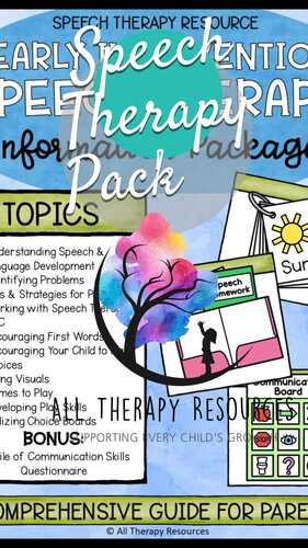 SPEECH THERAPY - Early Intervention Language Program (special needs and ...