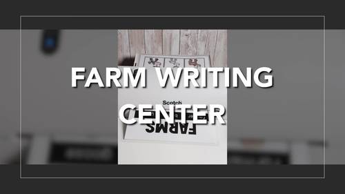 Farm Animal Writing Activities For Writing Stations & Vocabulary Word ...