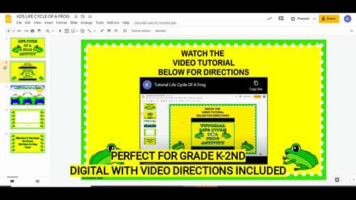 Life Cycle Of A Frog - Digital Activities - NO PREP - Distance Learning ...