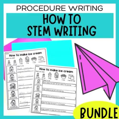 How to Writing | STEM Bundle | Differentiated Procedure Writing | TPT