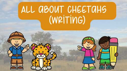 All About Cheetahs Writing Nonfiction Cheetah Unit PreK Kindergarten ...