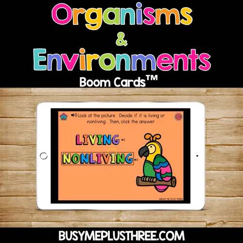 Organisms and Environments BOOM CARDS™ Digital Learning Game Habitats ...